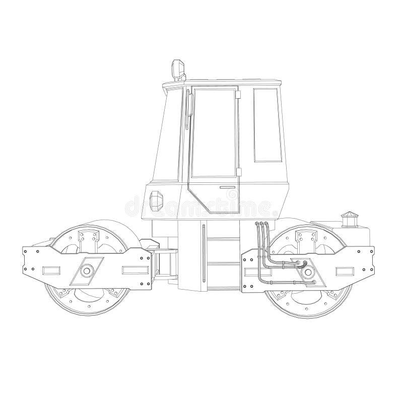 Asphalt Paving Machine Stock Illustrations – 1,807 Asphalt Paving ...