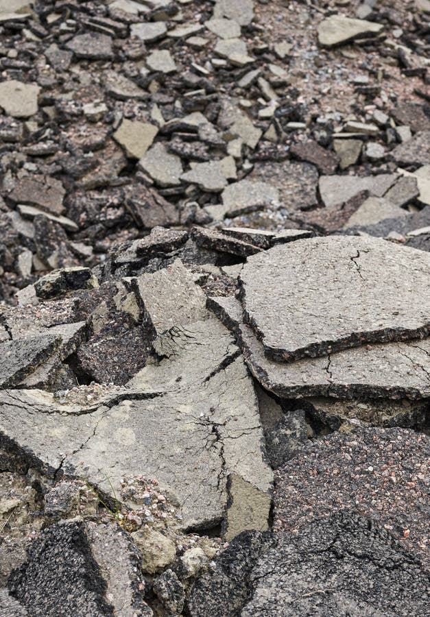 Asphalt pieces stock photo. Image of removed, gray, pile - 42538490
