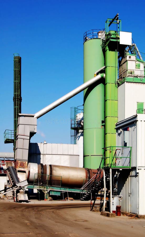 Asphalt plant stock image. Image of highway, paving, work - 6732503