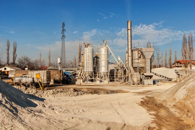 Asphalt Plant stock image. Image of plant, basin, asphalt - 45529609