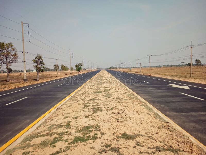 Asphalt Road stock photo. Image of pitch, highway, lane - 147027310