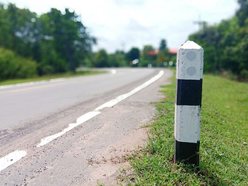 Asphalt Road stock photo. Image of isolated, post, empty - 158086270