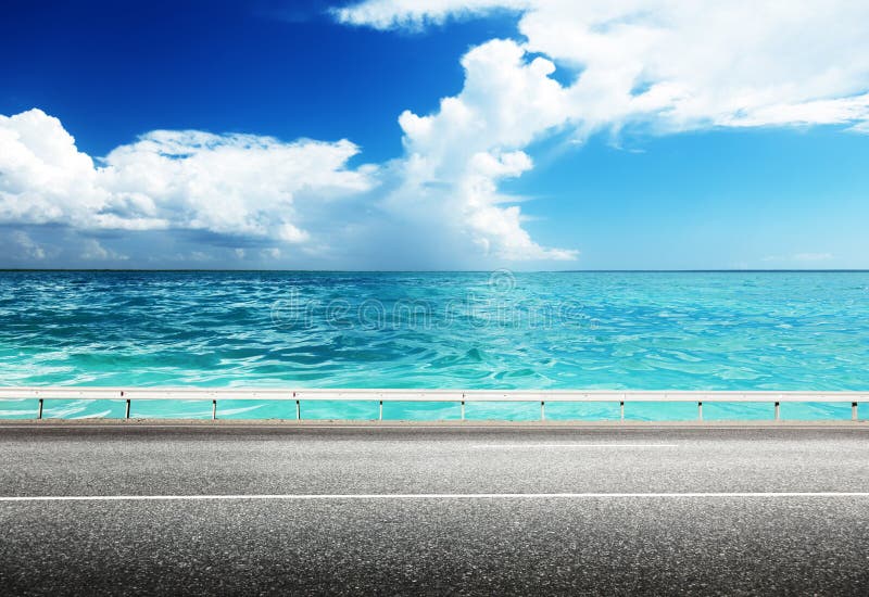 Asphalt road stock photo. Image of coast, drive, summer - 34529356