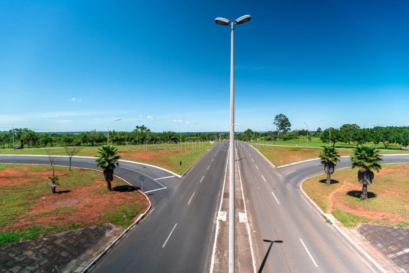 Asphalt Road in Brazil in South America Stock Image - Image of travel ...
