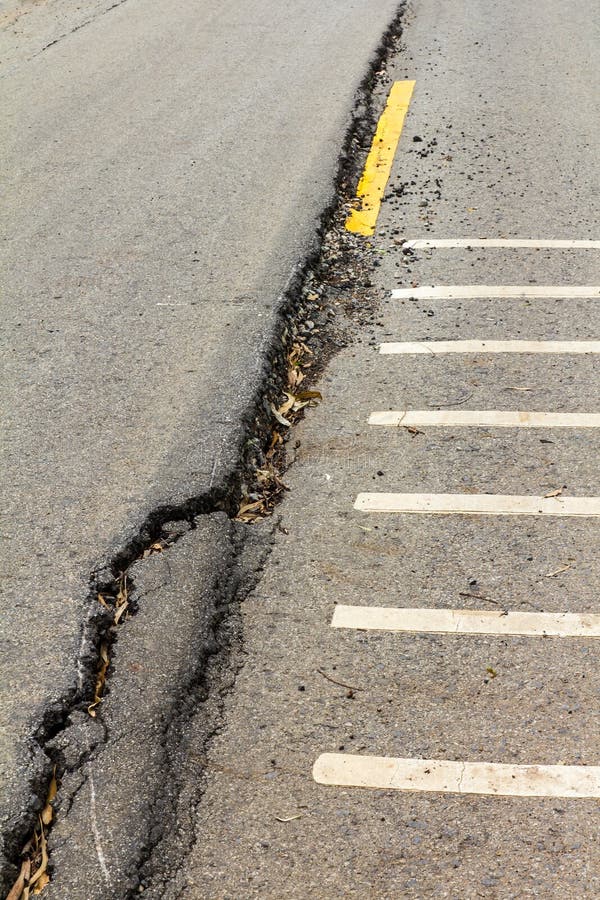 Road Collapse stock photo. Image of cracked, unstable - 21369256