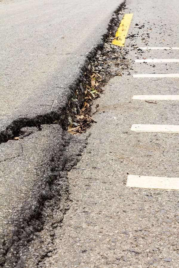 Road Collapse stock photo. Image of cracked, unstable - 21369256