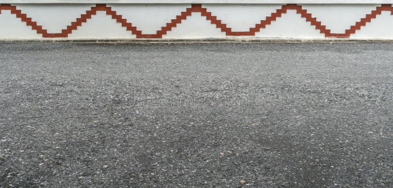 Asphalt Road with Concrete Curb Stock Image - Image of traffic, black ...