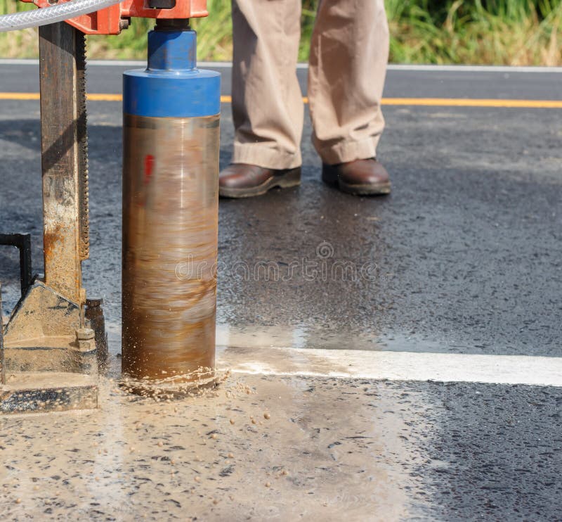 Asphalt Road Surface Crack Pattern Stock Photo - Image of high, frost ...