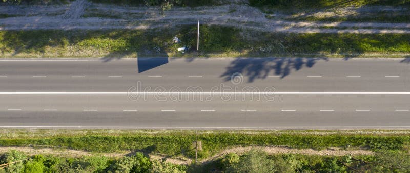 Asphalt Road, View from Above Stock Image - Image of outdoor, beautiful ...