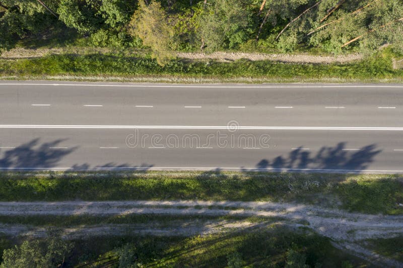 Asphalt Road, View from Above Stock Photo - Image of aerial, highway ...