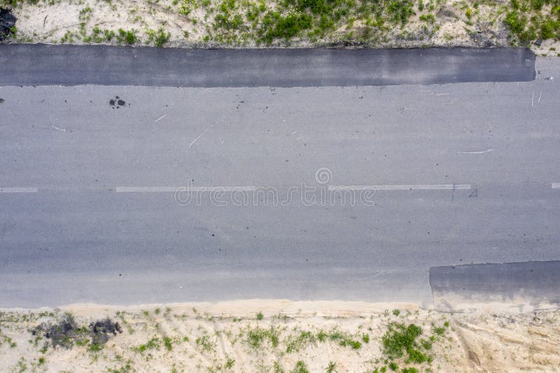 Asphalt Road, View from Above Stock Photo - Image of beautiful, drone ...