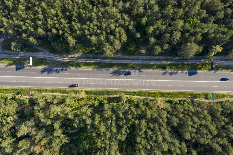 Asphalt Road, View from Above Stock Photo - Image of aerial ...