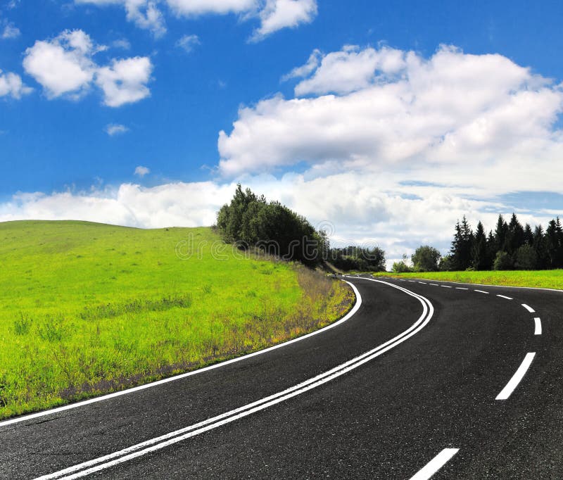 Asphalt Road stock photo. Image of serenity, fast, career - 34506708