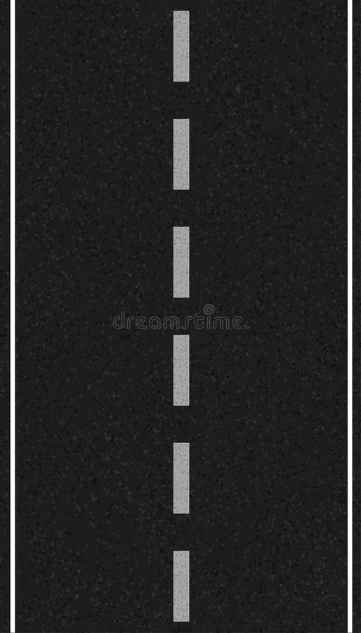 Asphalt Road Lane,Seamless Pattern Vertical Empty Black Cement Road ...