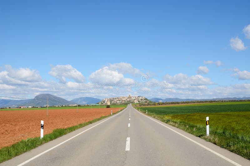 Spanish national road stock image. Image of route, asphalt - 110018997