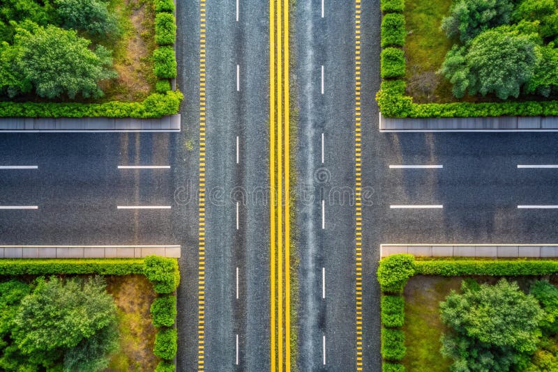 Asphalt Road Marking Top View Background Stock Illustration ...