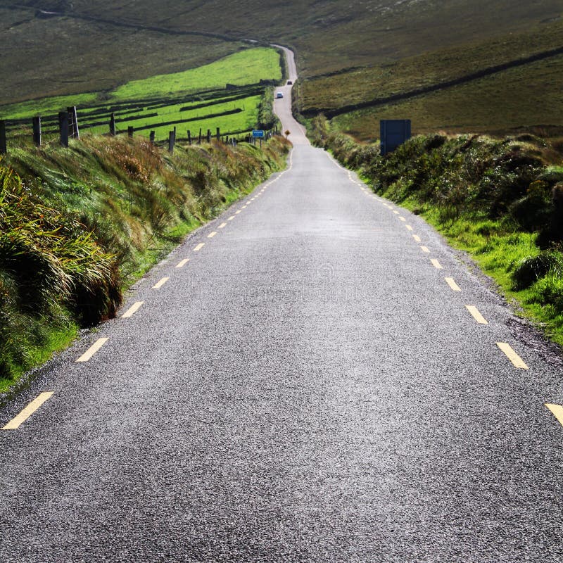Asphalt Road in a Rural Area on a Sunny Day Stock Image - Image of ...