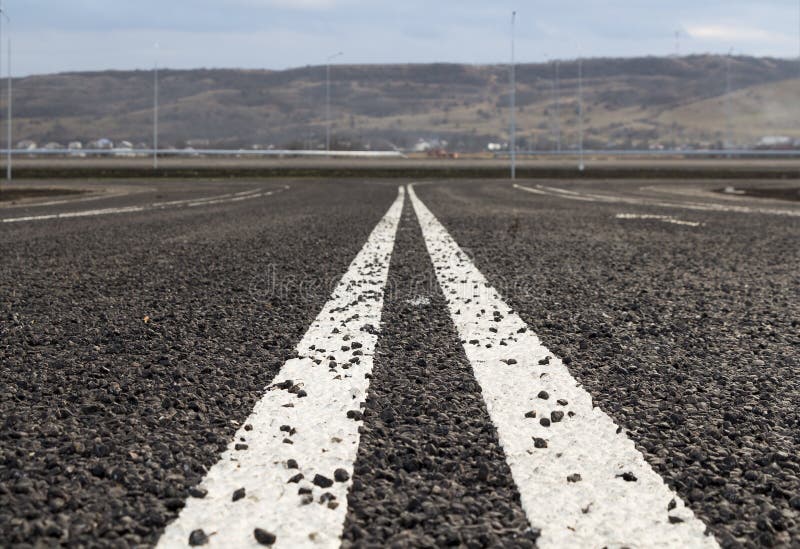 Asphalt road stock photo. Image of separator, dividing - 38968352