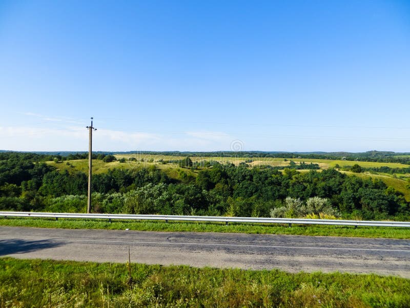 Asphalt road on summer day stock photo. Image of route - 78770852