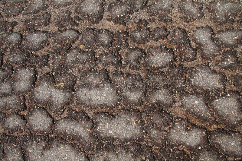 Asphalt Road Surface Crack Pattern Stock Photo - Image of high, frost ...