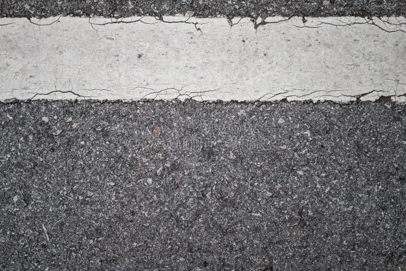 Asphalt Road Texture Line White. Stock Photo - Image of ground, line ...