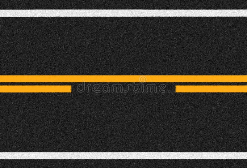 Asphalt Road Texture and Lines of Traffic Stock Image - Image of yellow ...