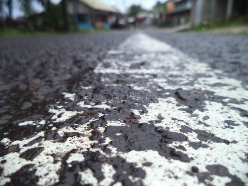 Asphalt Road Texture in the Village from Close Stock Image - Image of ...