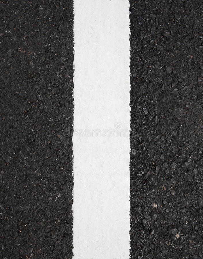 Asphalt Road Texture with White Stripe Stock Image - Image of material ...