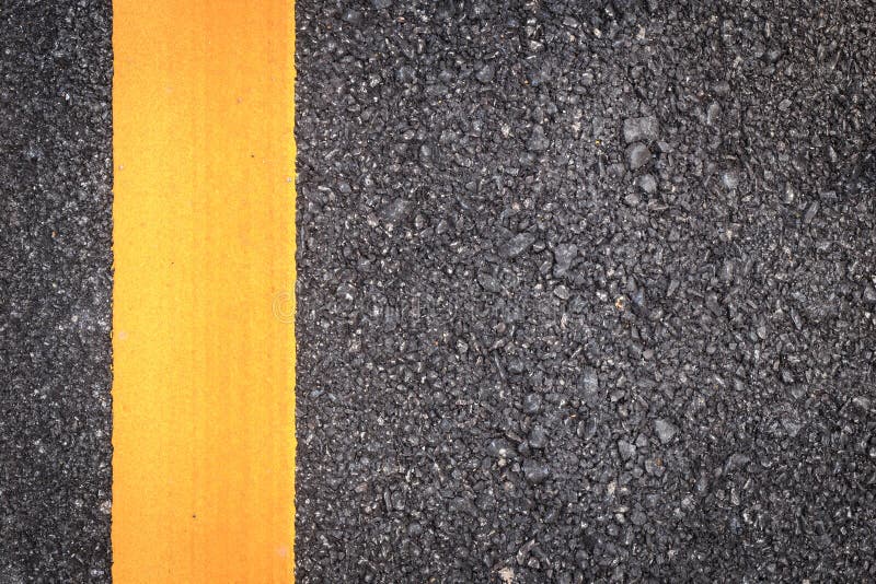 Asphalt Road Texture with Yellow Stripe Stock Photo - Image of bitumen ...