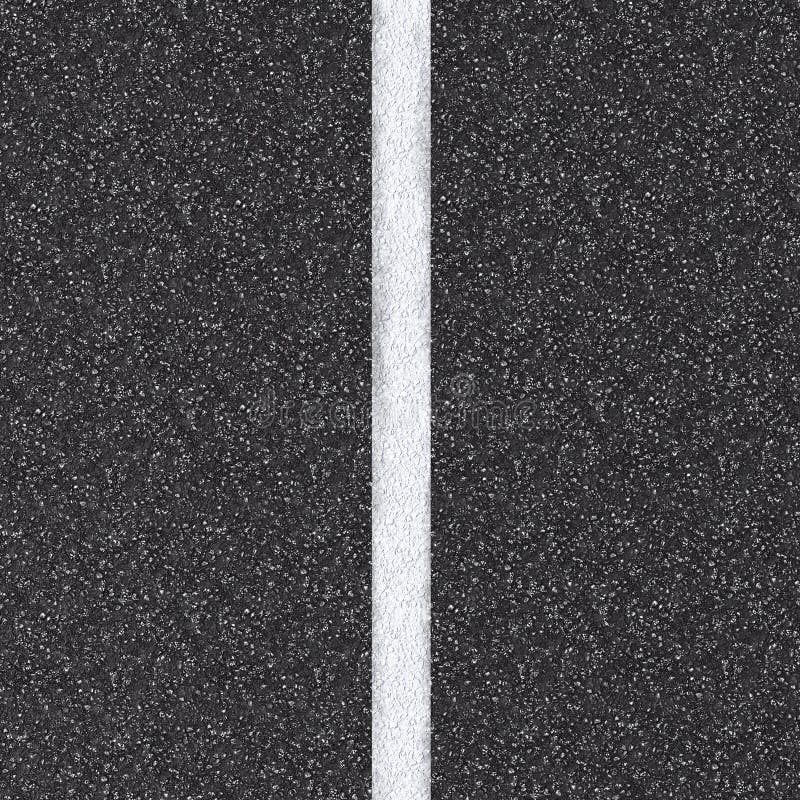Asphalt Road Top View with White Line Stock Image - Image of coarse ...