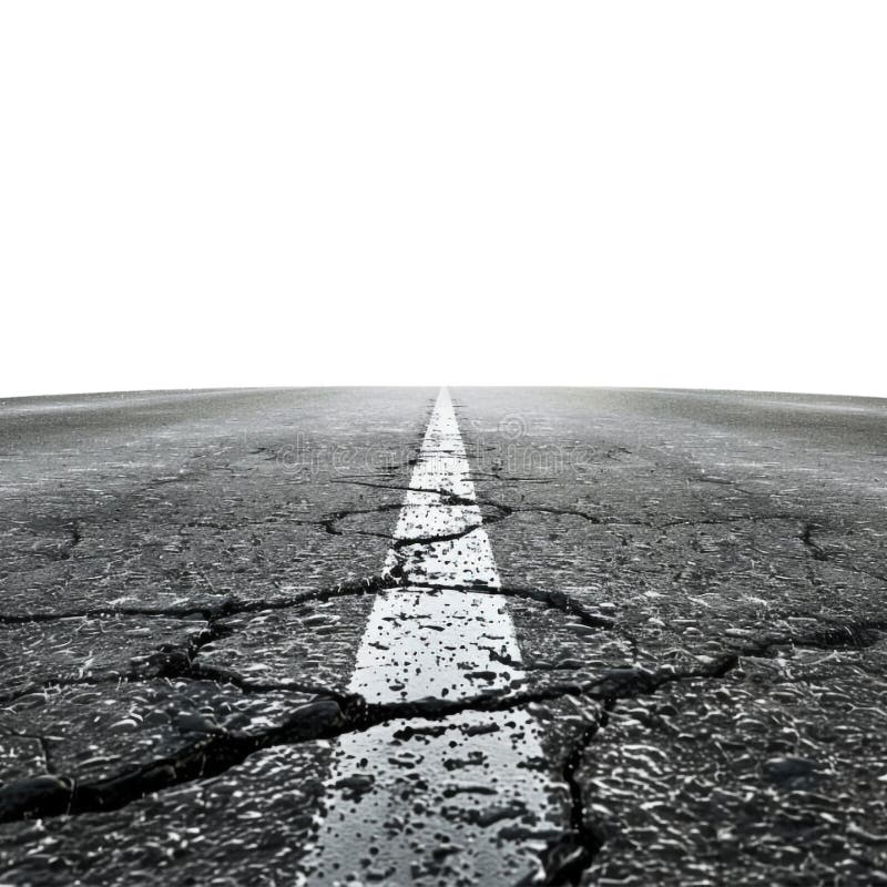 Asphalt Road on Transparent Background - Ai Generated Stock ...
