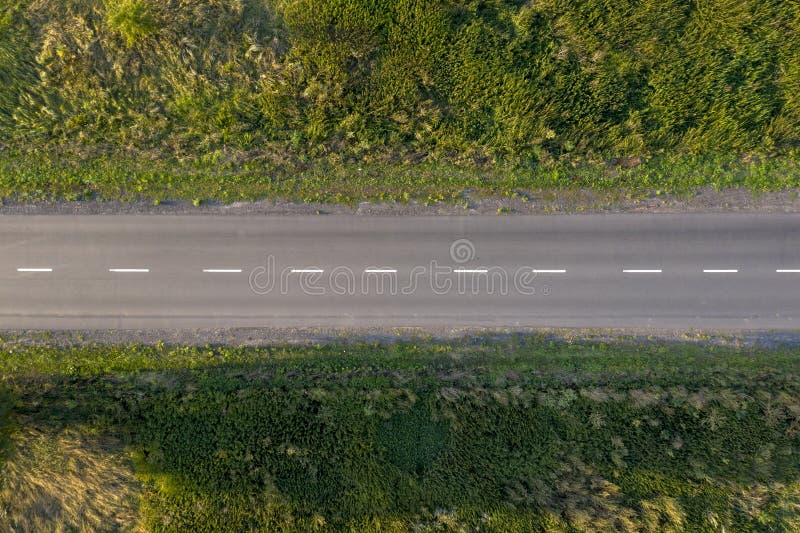 Asphalt Road, View from Above Stock Image - Image of landscape, country ...