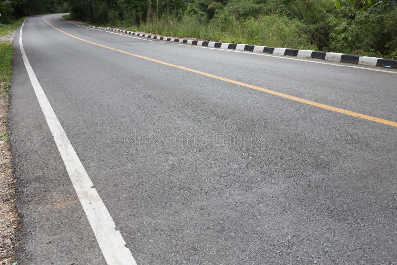 Asphalt road way empty stock image. Image of drive, traffic - 46986655