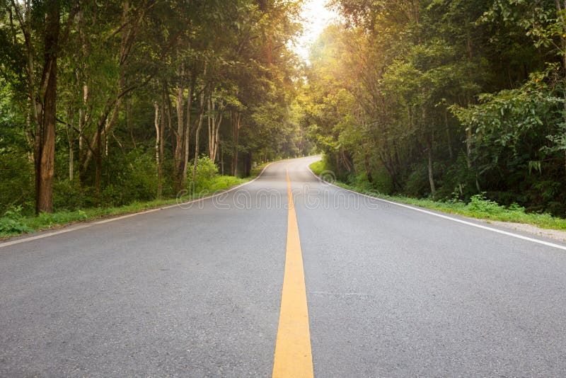 Asphalt road way empty stock image. Image of transport - 46986817