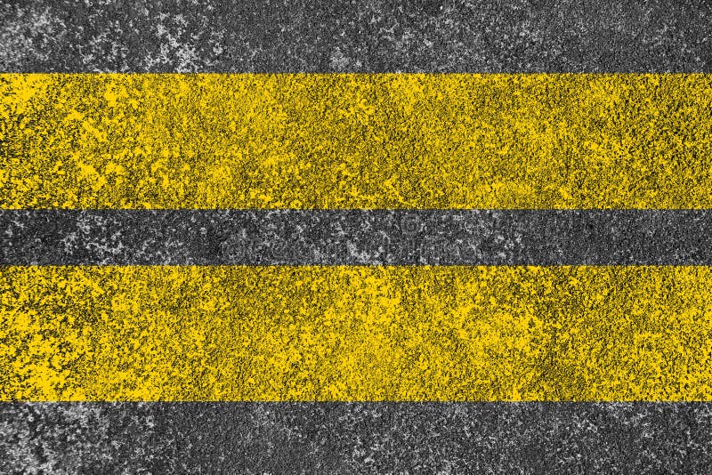 Asphalt Road with Yellow Line Stock Image - Image of street, dividing ...