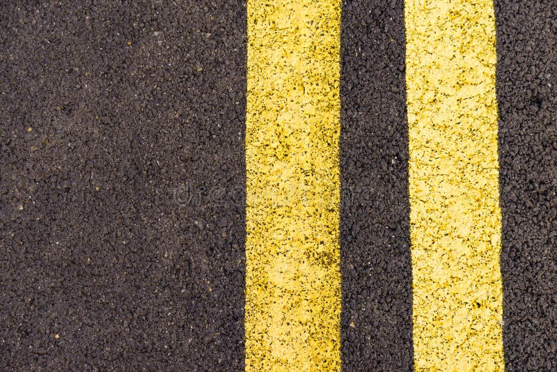 Asphalt Road with Yellow Line Marks Stock Image - Image of line, street ...