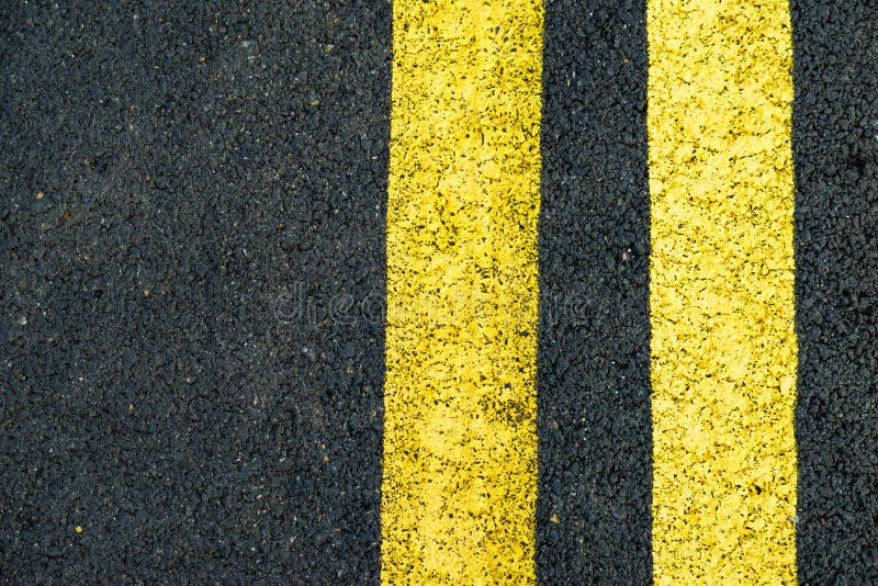 Asphalt Road with Yellow Line Marks Stock Photo - Image of asphalt ...