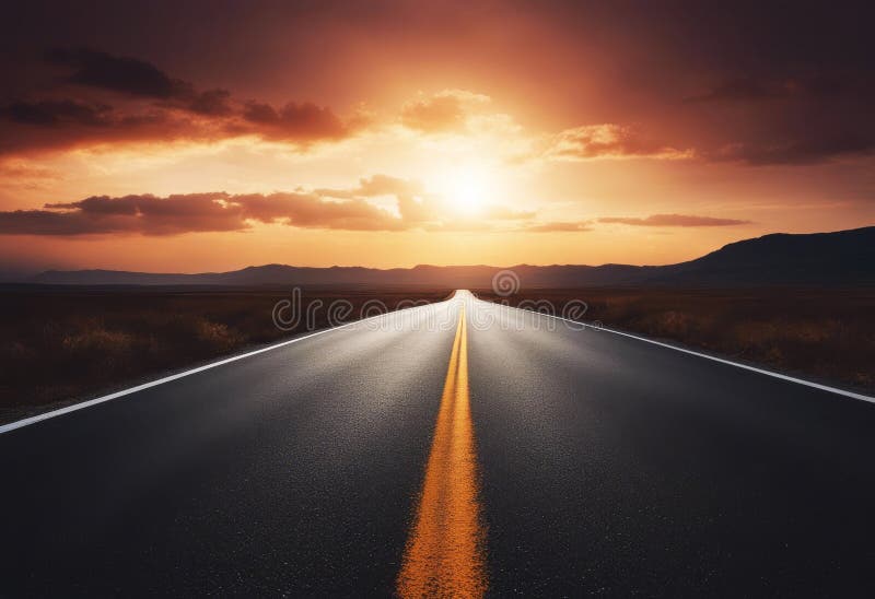 Asphalt Sky Empty Road Square Background Scenery Race Track Circuit ...