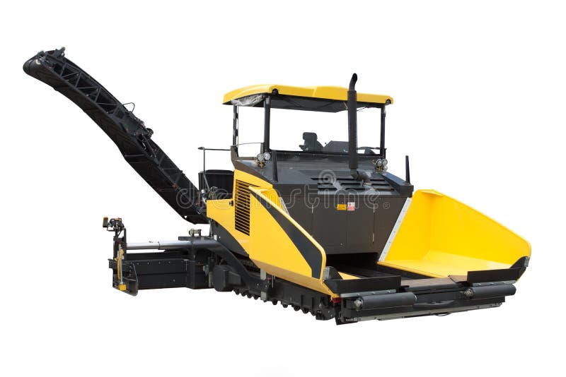 Asphalt spreading machine stock image. Image of site - 21457973