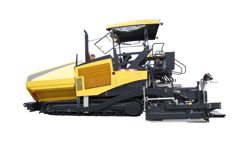 Asphalt spreading machine stock image. Image of site - 21457973