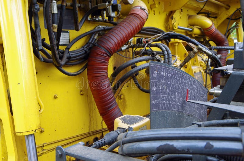 Asphalt Street Paving Machine Stock Photo - Image of construction ...