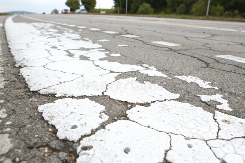 Asphalt Surface Texture with White Marks Stock Illustration ...