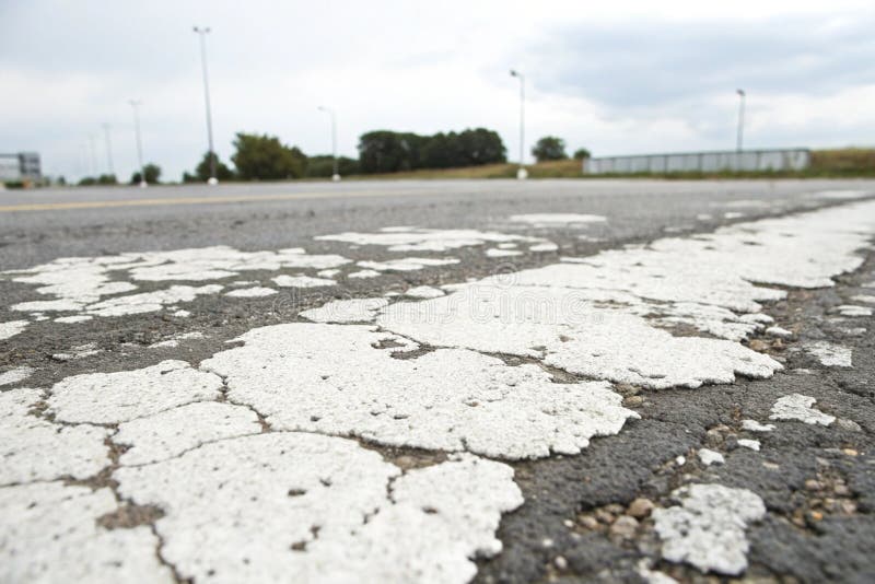 Asphalt Surface Texture with White Marks Stock Illustration ...