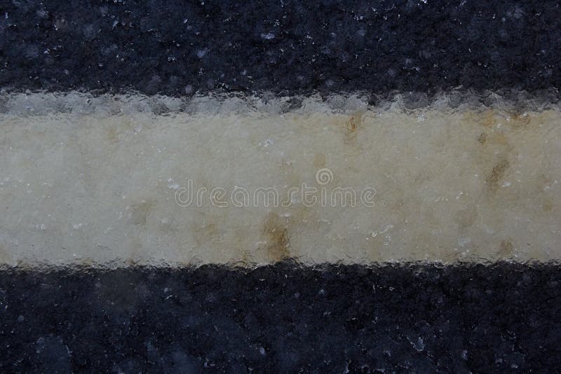 Asphalt Texture Hidden Under a Layer of Wet Snow Stock Image - Image of ...