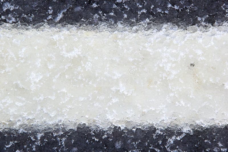 Asphalt Texture Hidden Under a Layer of Wet Snow Stock Photo - Image of ...