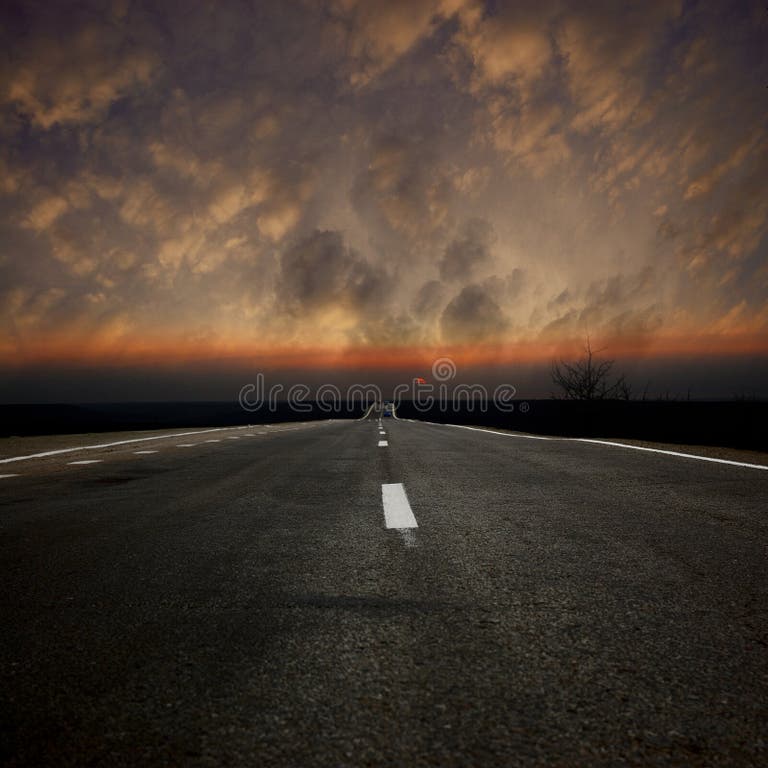 Asphaltic road stock image. Image of landscape, panorama - 19545311