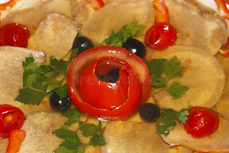 Aspic, Aspic with meat and