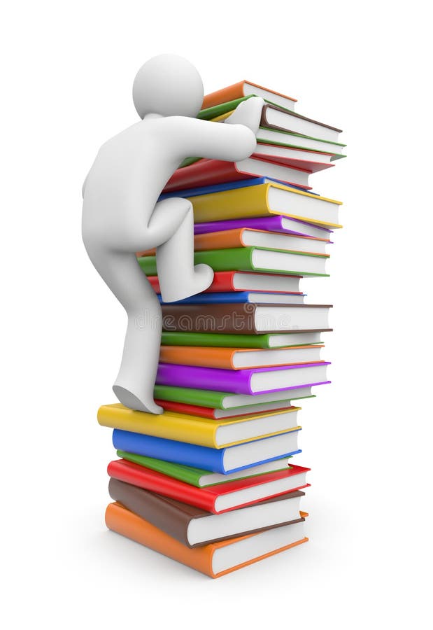 Aspiration to knowledge! stock illustration. Illustration of data ...