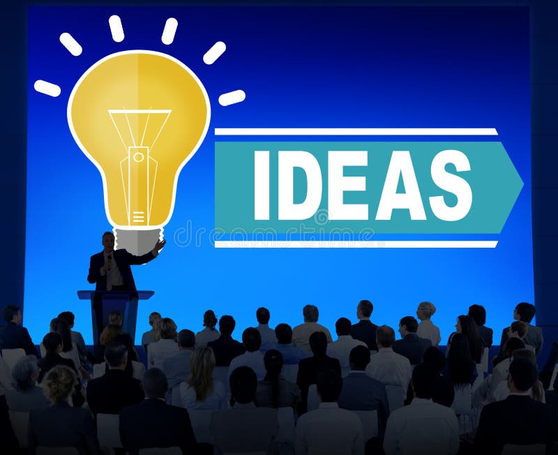 Aspirations Ideas Thinking Innovation Vision Strategy Concept Stock ...