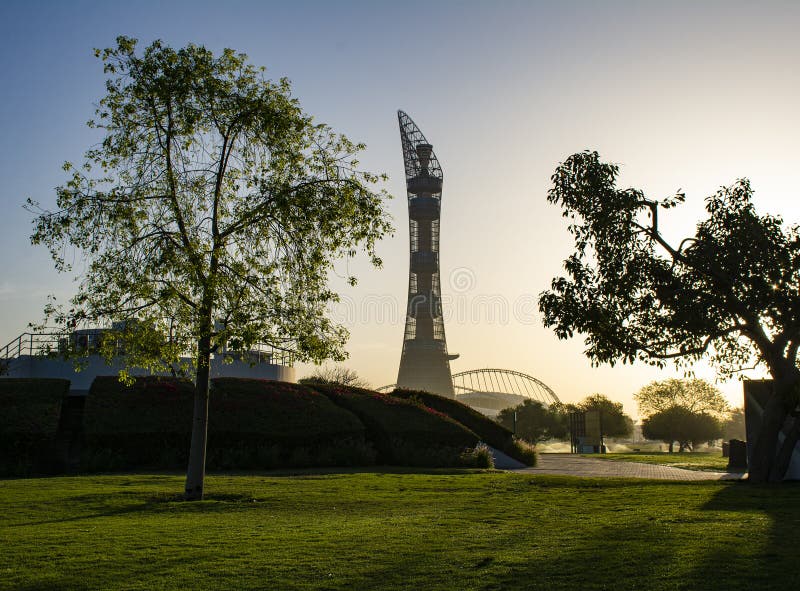 Aspire Park in Sunrise stock photo. Image of shades - 284555778